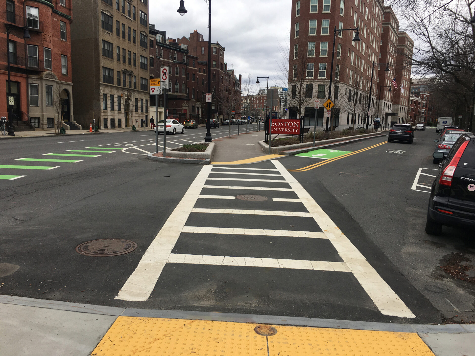 Kenmore Square Contraflow Bike Lane - Howard Stein Hudson
